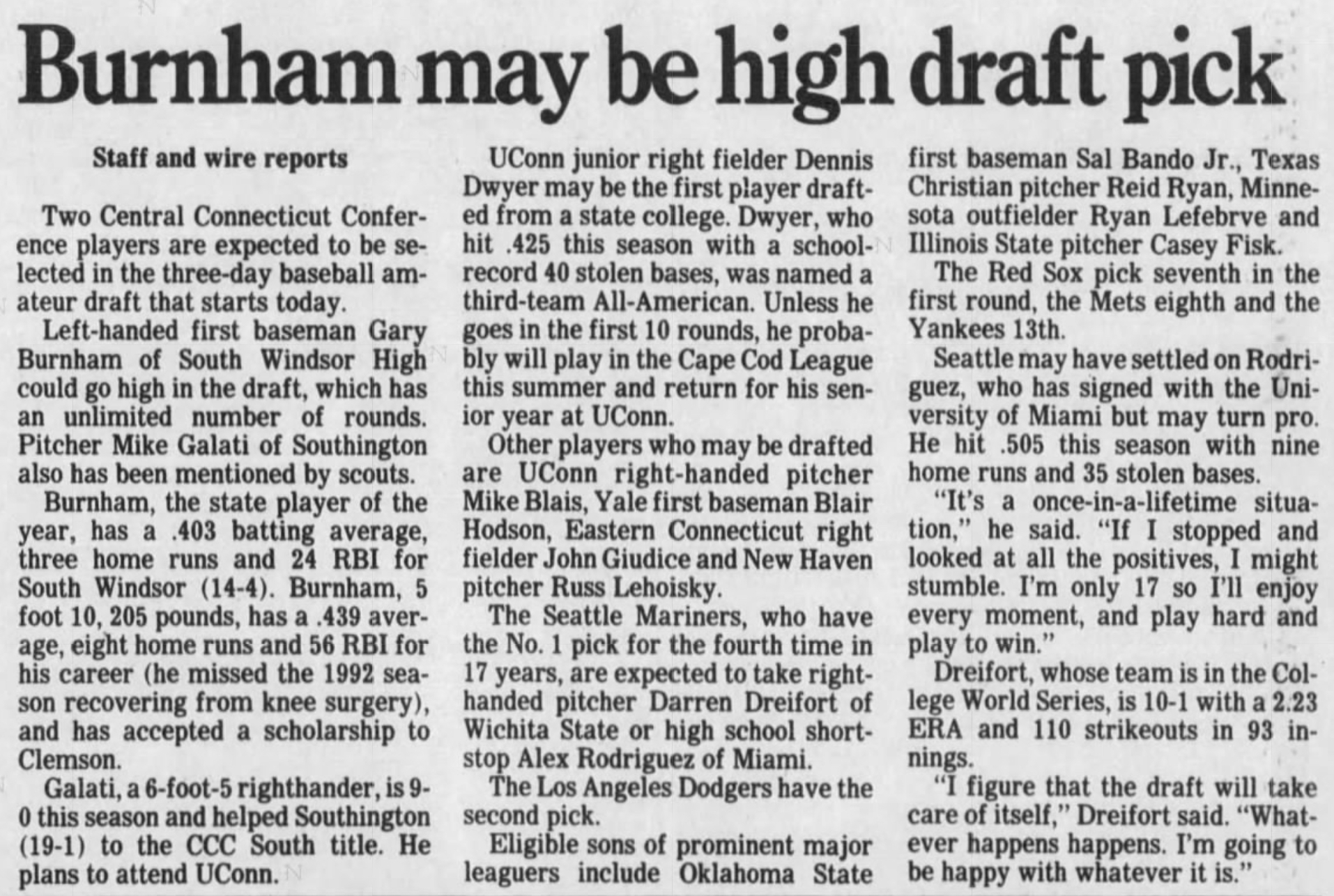 Baseball Bloodlines: The Burnham Brothers